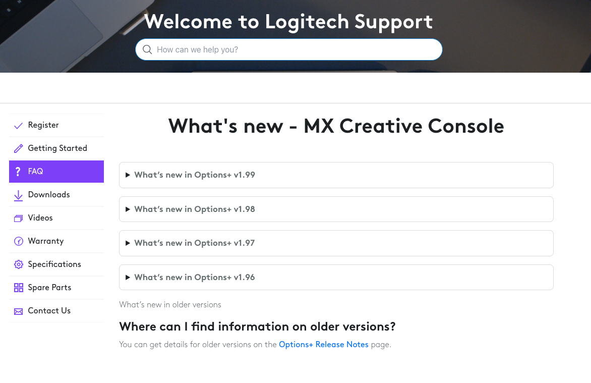 What's new - MX Creative Console – Logitech Suporte + Download